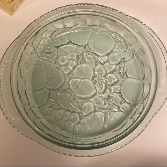 Kitchen | Libbey Vintage Green Glass Piefruit Dish | Poshmark